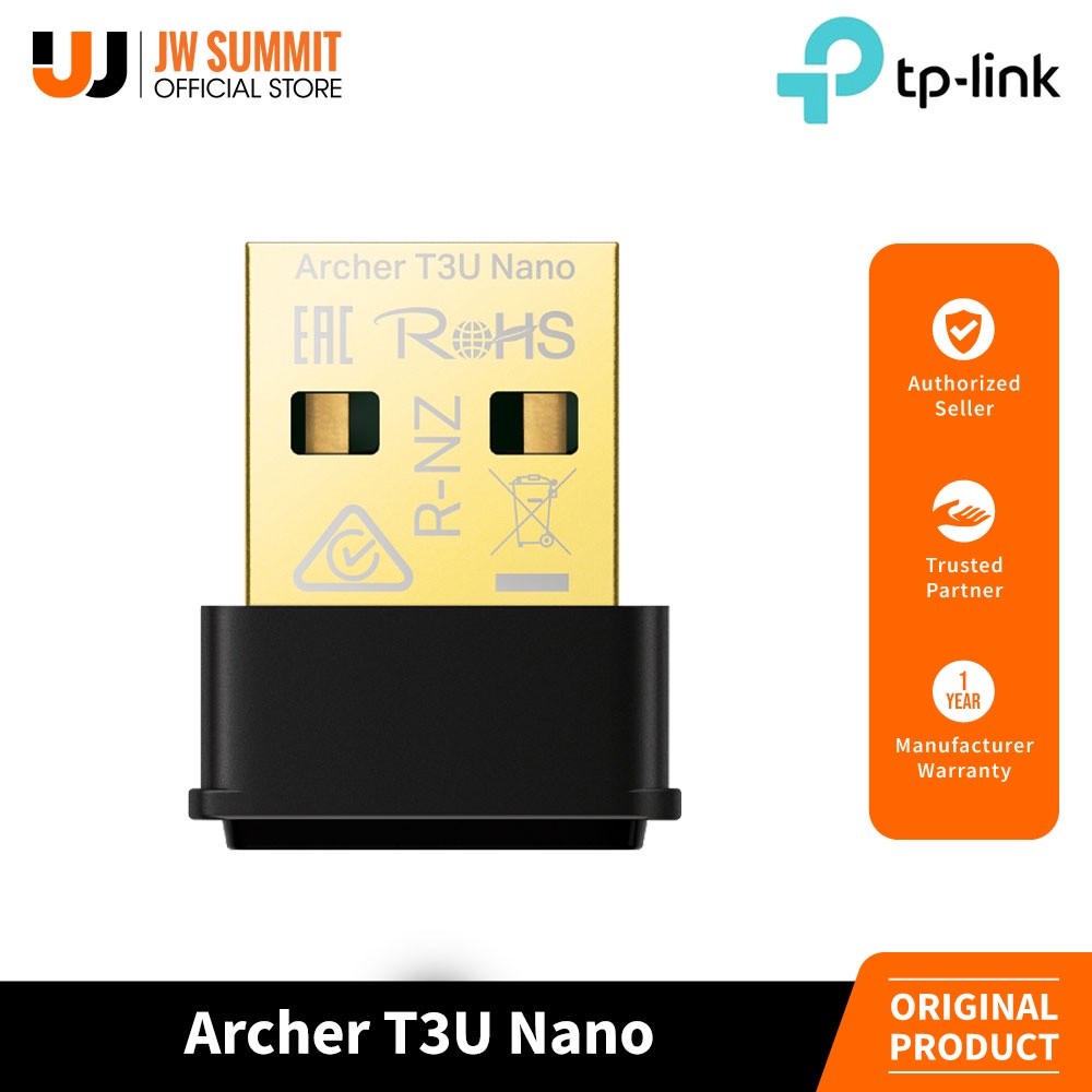 TP-Link Archer T3U Nano AC1300 Wireless MU-MIMO USB Adapter | Shopee ...