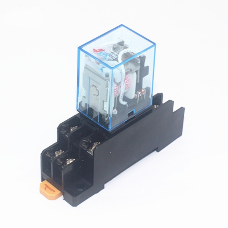 1set MY2P HH52P MY2NJ Relay Coil General DPDT Mini Electromagnetic Relay Switch with Socket Base ...