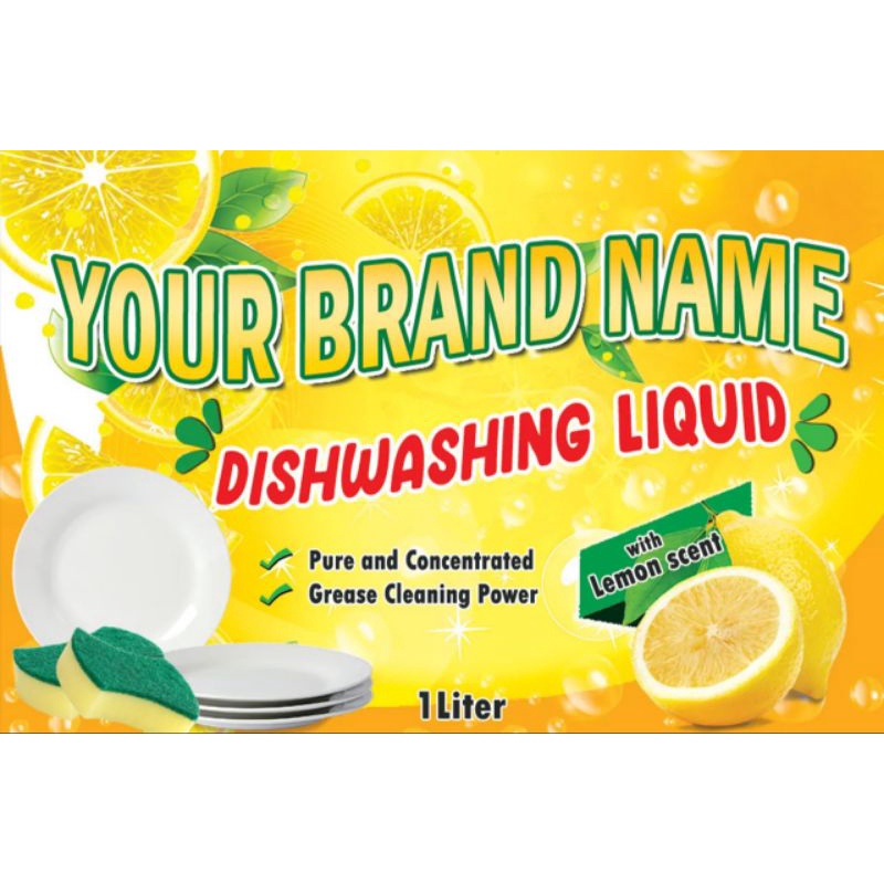 2x4 Sticker Label for Dishwashing Liquid 10pcs PER ORDER ( non ...