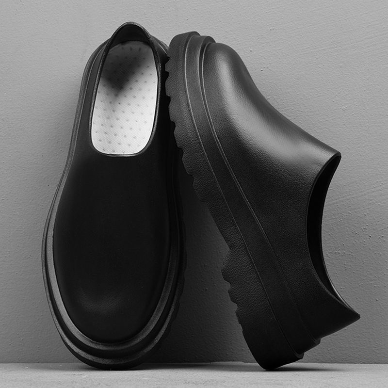 Baotou Slippers Men's Kitchen Dedicated Thick-Soled Waterproof Chef ...