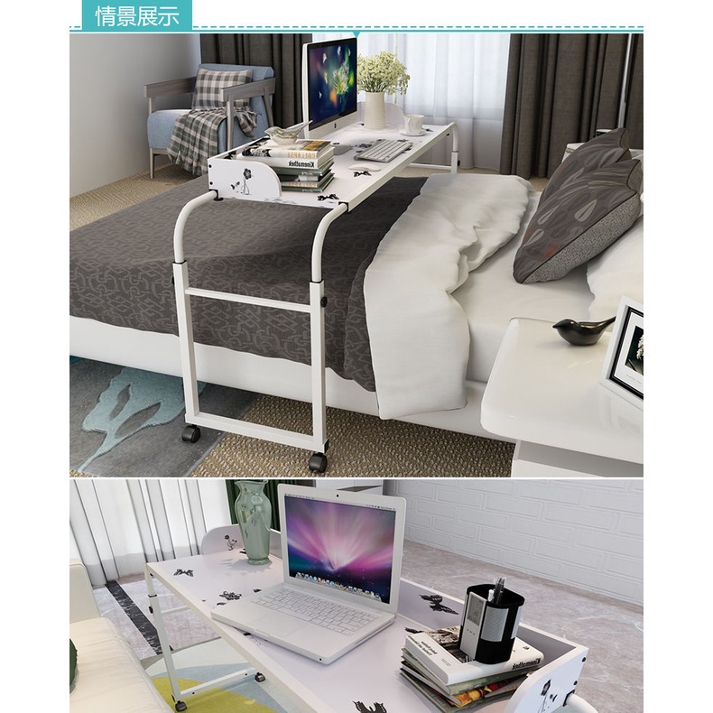 Bed laptop desk desktop home double computer desk bed lazy desk movable ...