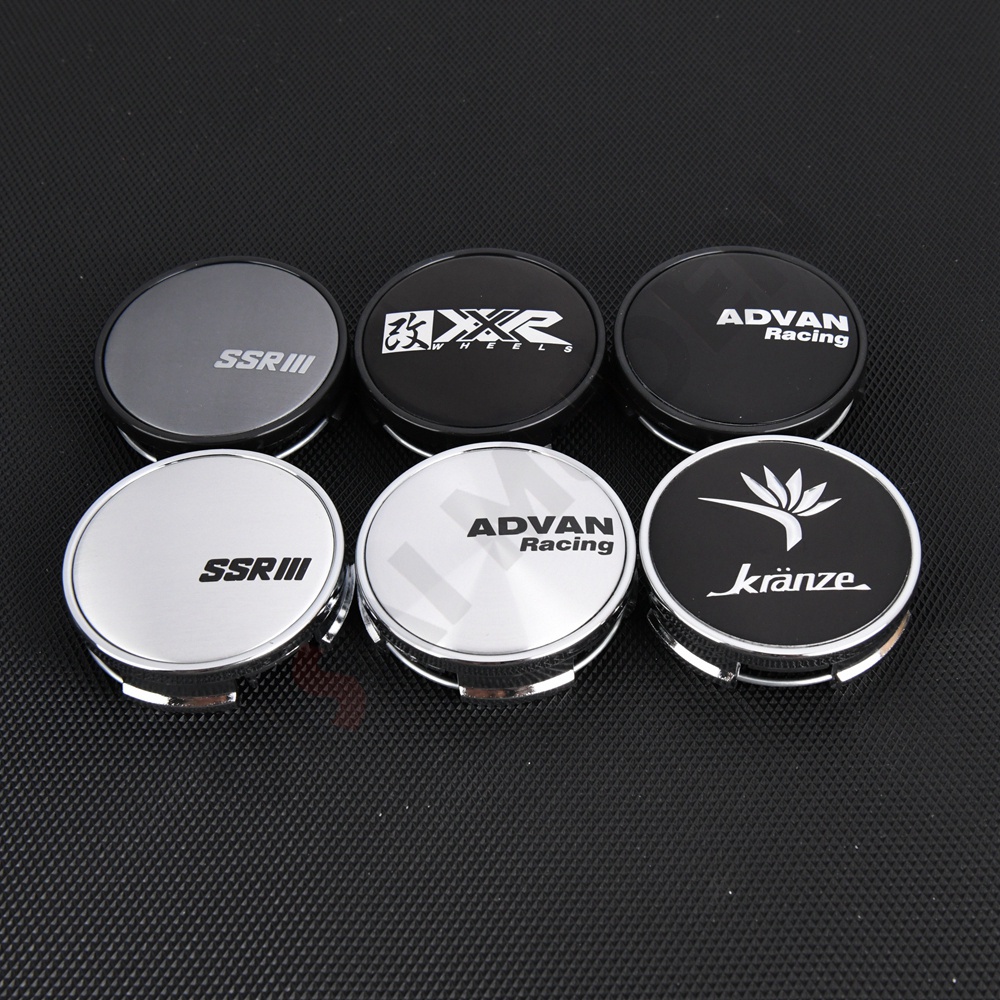 4PCS Wheel Cover Cap 62MM/60MM Rim Hub Cap SSR XXR ADVAN WEDSSPORT ...
