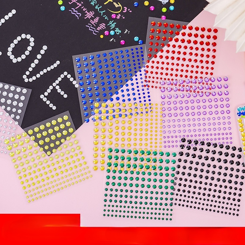Acrylic Diamond Stickers DIY Masquerade Stickers Gemstone Rhinestone ...