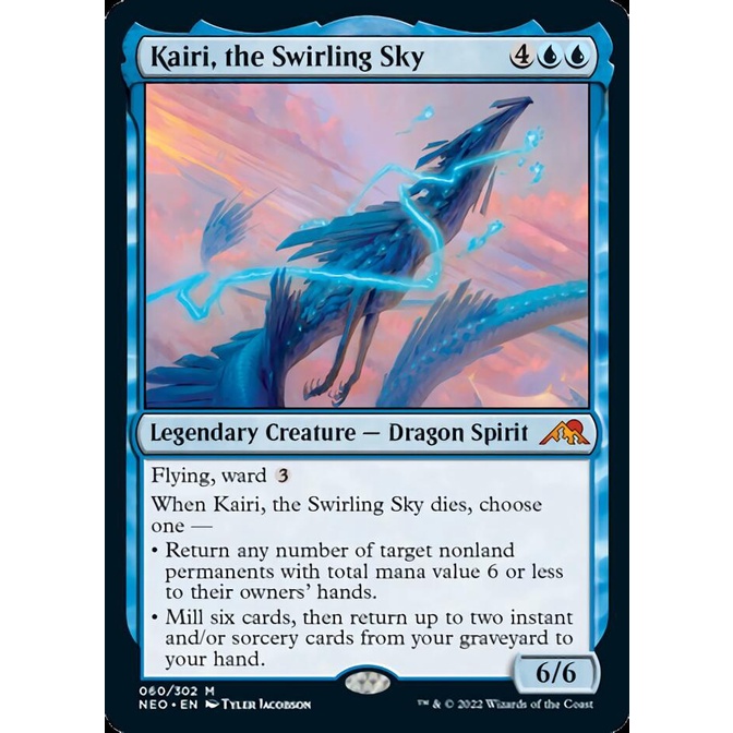 Magic the Gathering Kairi, the Swirling Sky Kamigawa Neon Dynasty ...