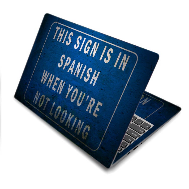 Laptop Decor Skin 2pcs Sheets Decals Cover 13/14/15 inch Humor Positive ...