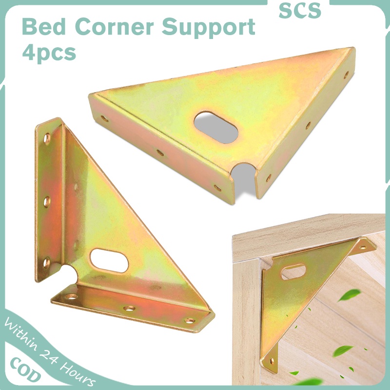 4pcs Bed Corner Support 90 Degree Angle Corner Brackets Furniture ...