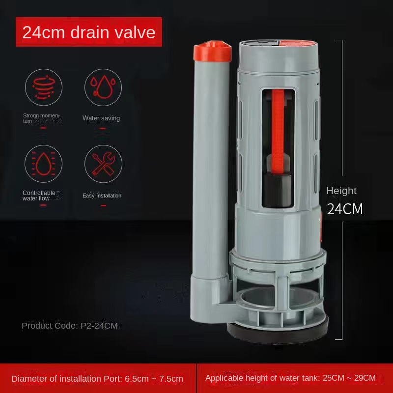 Flush Toilet Tank Accessories Universal Inlet Valve Drain Original Up Water Outlet Whole Set ...