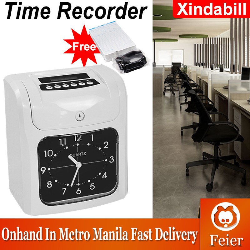 Bundy Clock Time Recorder Attendance Machine Time card 5 Bag Time In ...