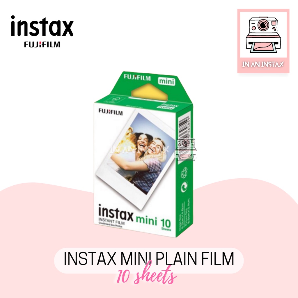 Instax Mini Film Plain White 10 Sheets | In An Instax by Alpha's ...