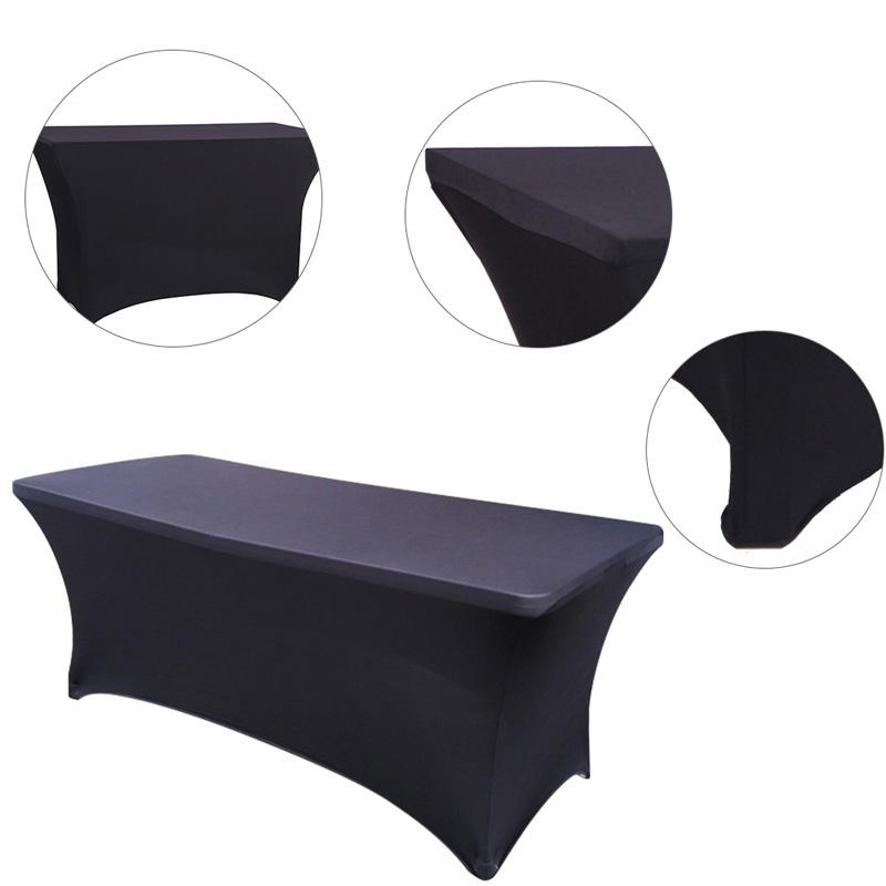 Multi-color Hotel flexible tablecloth / rectangular elastic bar ...