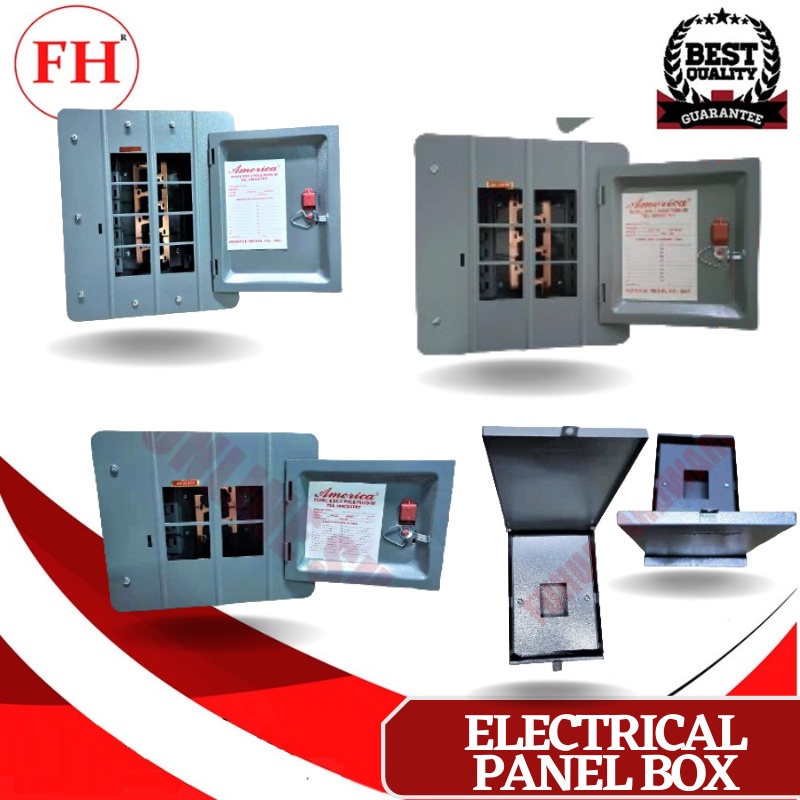 AMERICA PANEL BOX PLUG IN 4 HOLES 6 HOLES 8 HOLES | Shopee Philippines