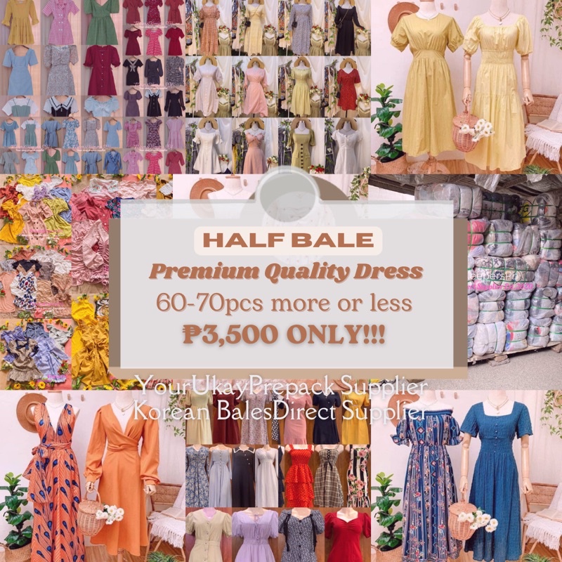 Half Bale | Premium Quality Mini mix Maxi Dress | 80pcs+- | Shopee ...