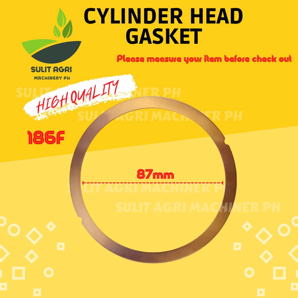 170F 178F 186F 186FA 188F 190F 192F Cylinder Head Gasket 5hp-20hp Air ...