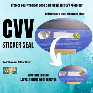 CVV cover sticker for Credit/Debit card Protection | Shopee Philippines