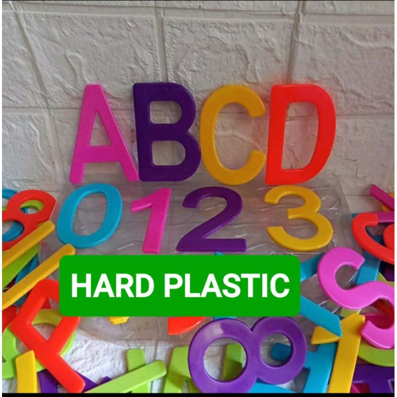 EDUCATIONAL TOYS ALPHABET AND NUMBERS HARD PLASTIC | Shopee Philippines