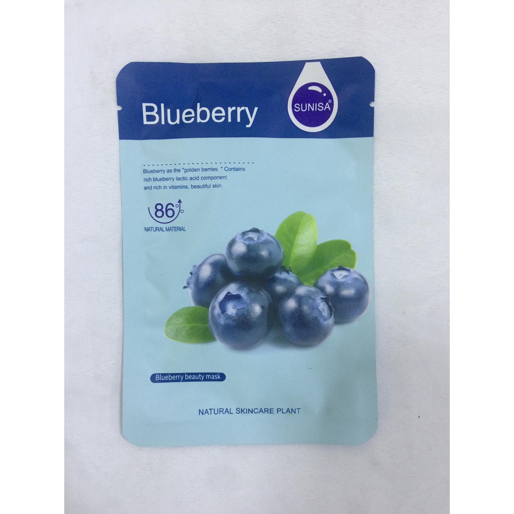 SUNISA Blueberry Face Mask 1pc | Shopee Philippines