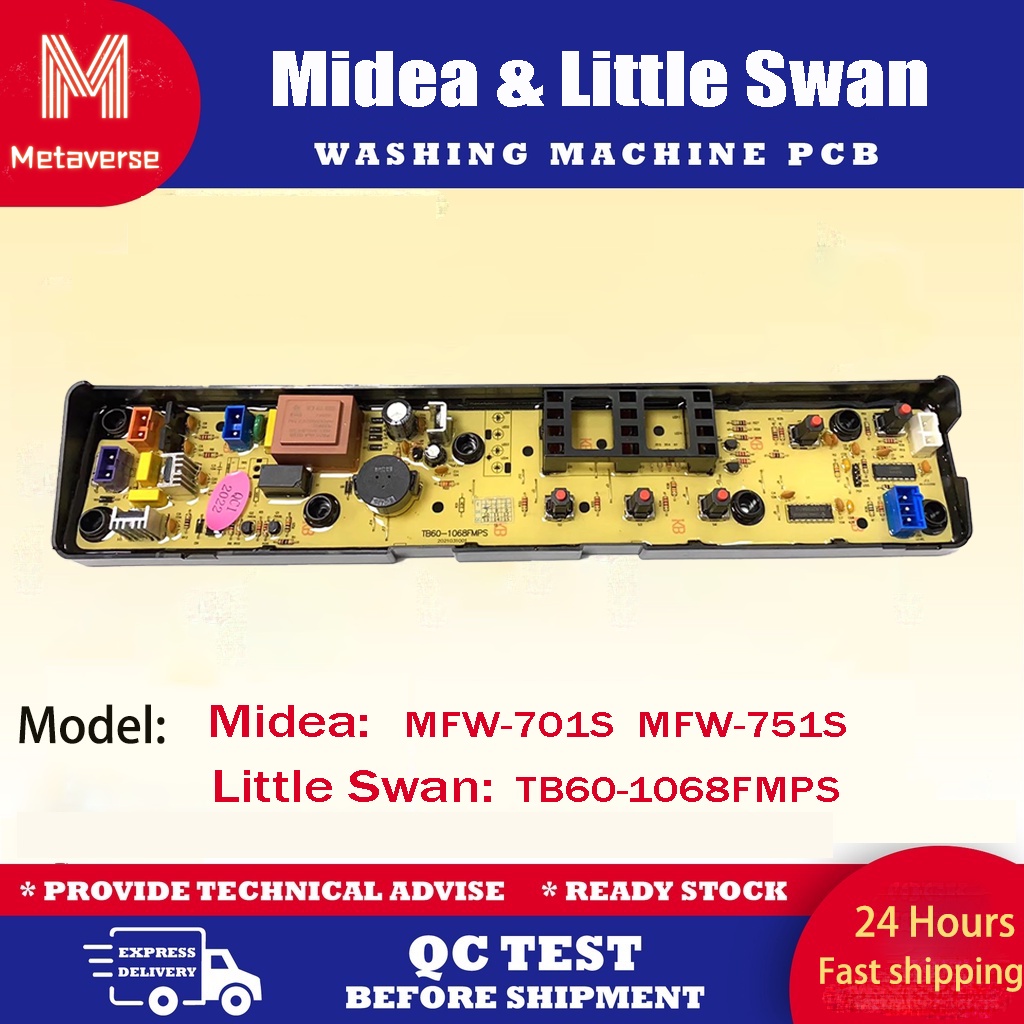 Midea Washing Machine Board MFW-701S 751S TB60-1068FMPS PCB | Shopee ...