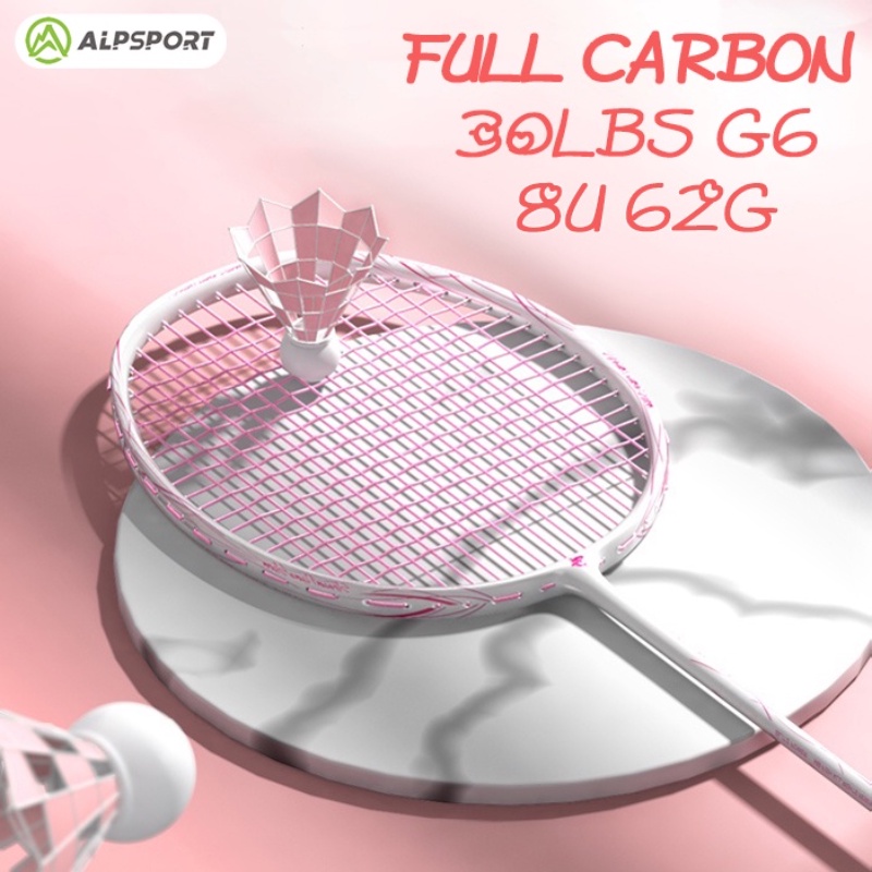 ALPSPORT DF 8U G6 Max 30LBS Strung 100% Full Carbon Fiber T1100 Pink ...