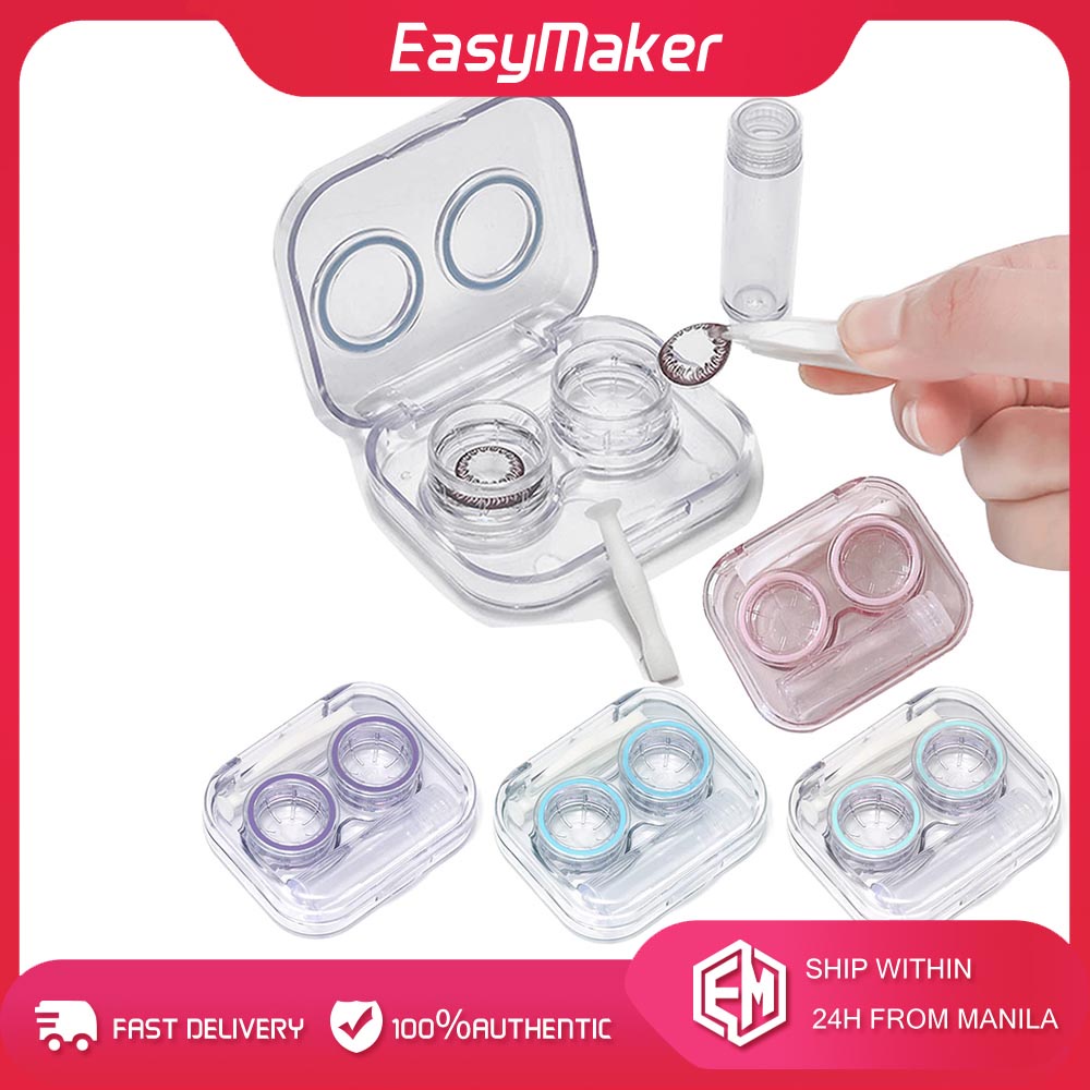 Contact Lens Case Kit Portable Contact Lens Travel Kit Transparent ...
