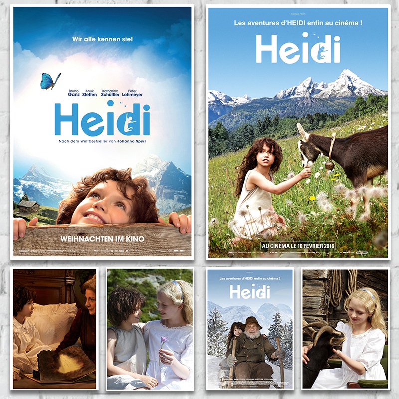 Classic Movie Heidi Retro Poster wall posters Used to Decorate the Bar ...