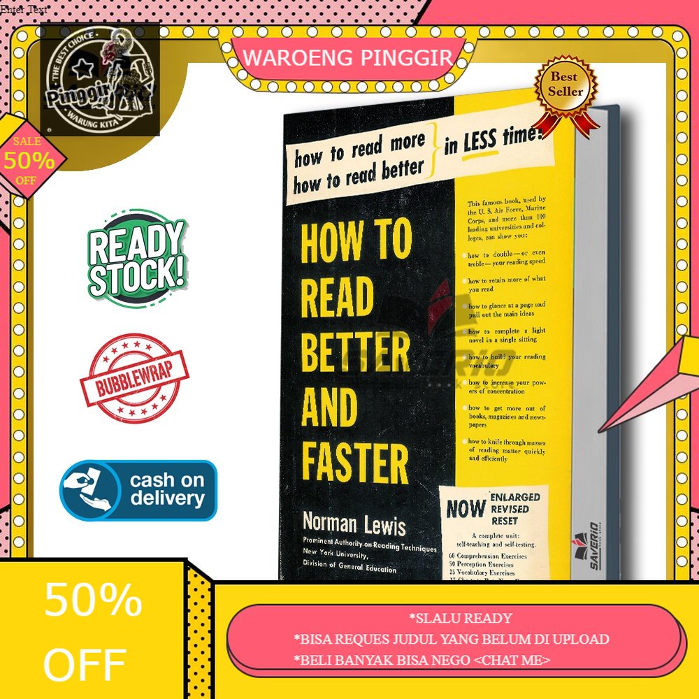 Book How to read better and faster by N. Lewis | Shopee Philippines
