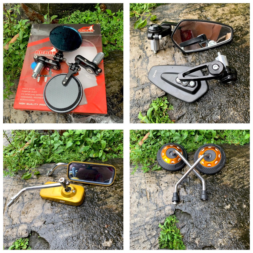 UNIVERSAL MIRRORS FOR ALL MOTORCYCLES DAY RIDE IT GLASS SEPION TRACK ...