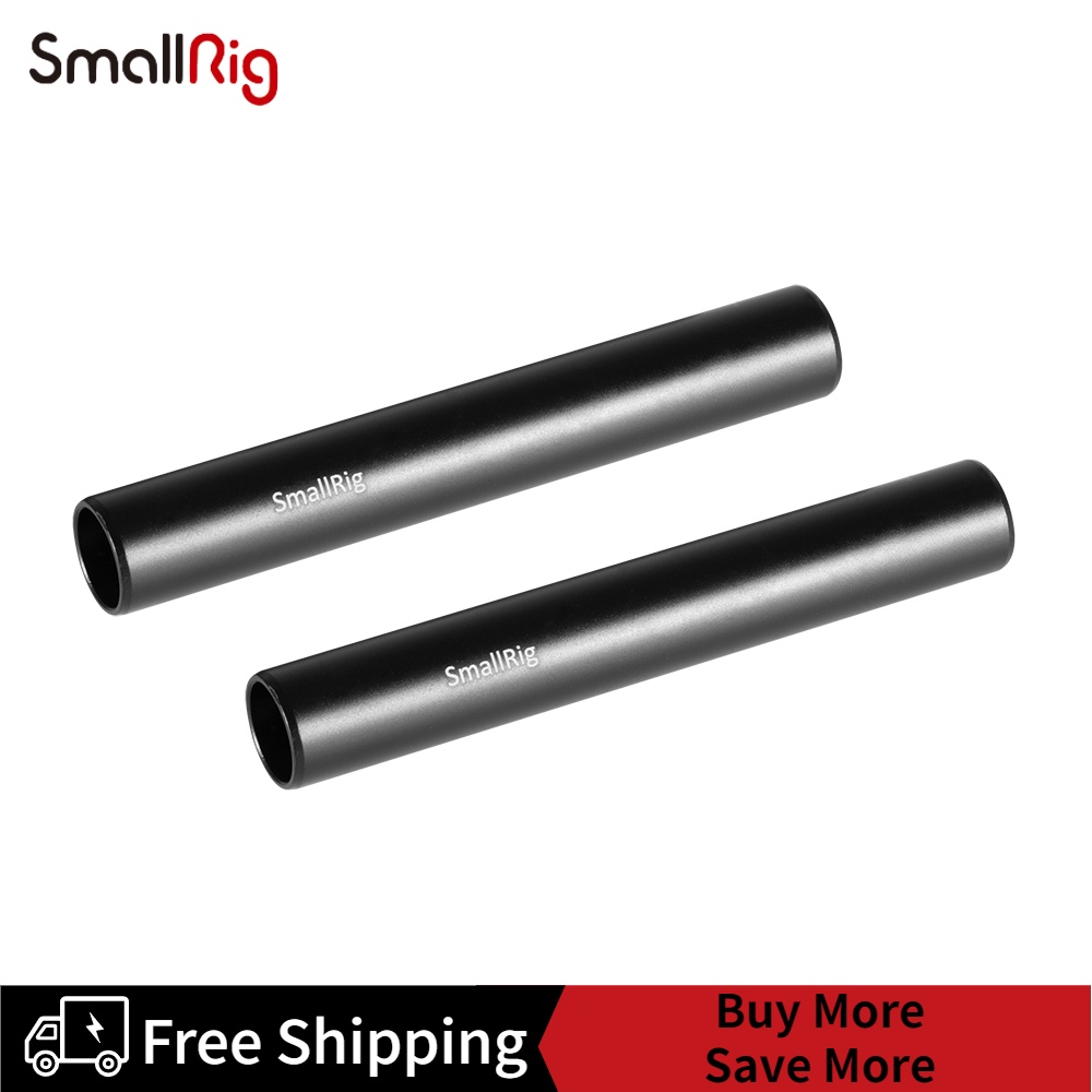 SmallRig 2PCS 10cm Long 15mm Rod for 15mm Rod Support Rail System DSLR ...