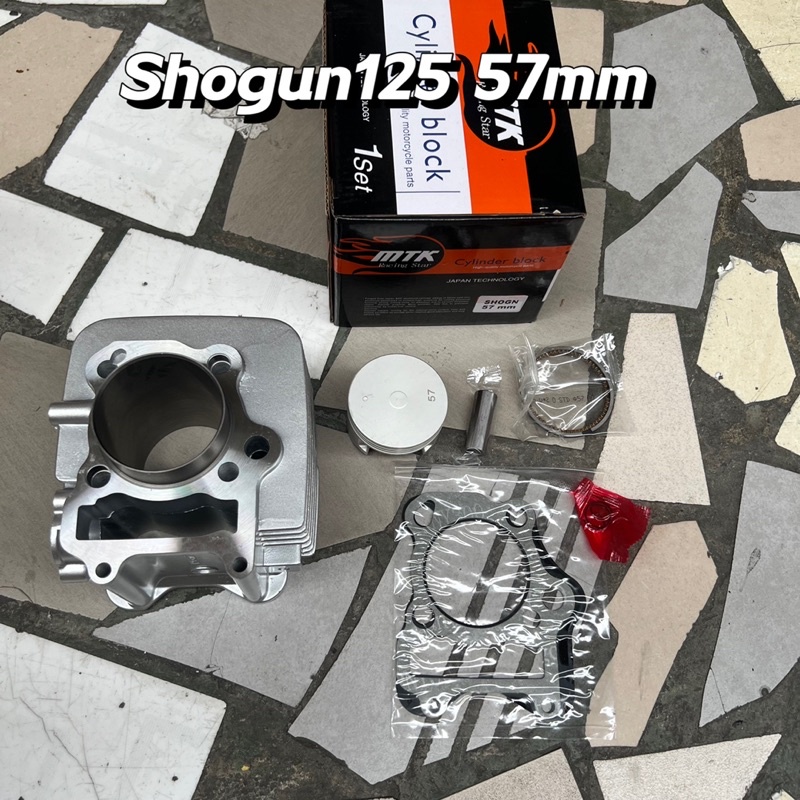 cylinder block shogun 125 57mm racing size cylinder block set with ...