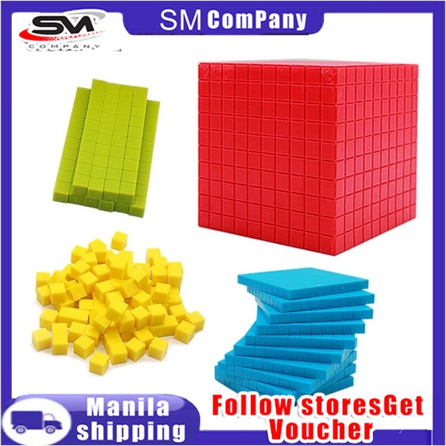 121 pcs Base Ten Blocks Set ONHANDMath Manipulative | Shopee Philippines
