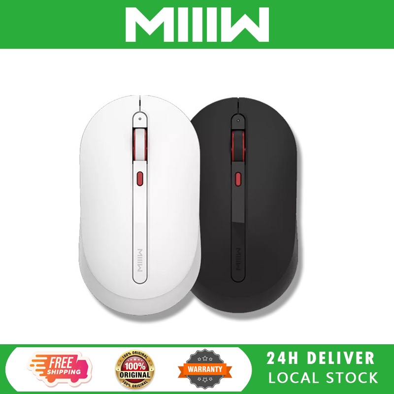 Xiaomi Miiiw Mouse Wireless Mute Mouse M20 2.4GHz Wireless Receiver ...