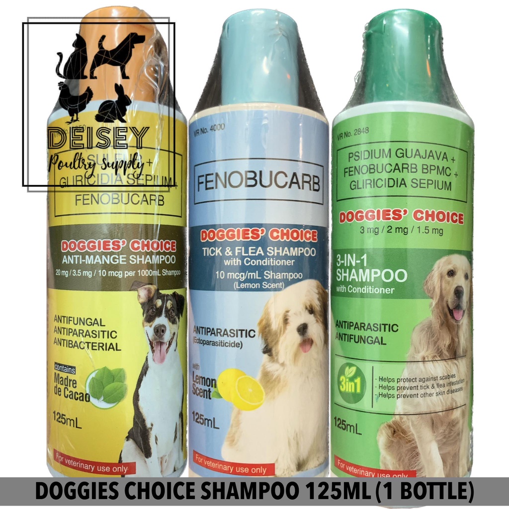 DOGGIES CHOICE SHAMPOO WITH CONDITIONER 125ML (CHOOSE VARIANT) | Shopee ...