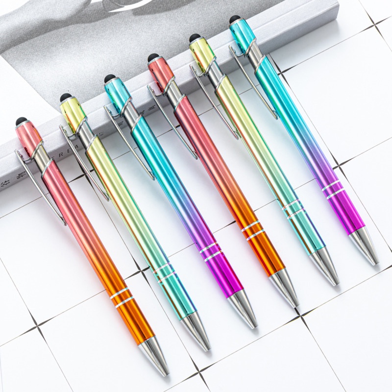 2 Piece Gradient Color Touch Screen Ballpoint Pen | Shopee Philippines
