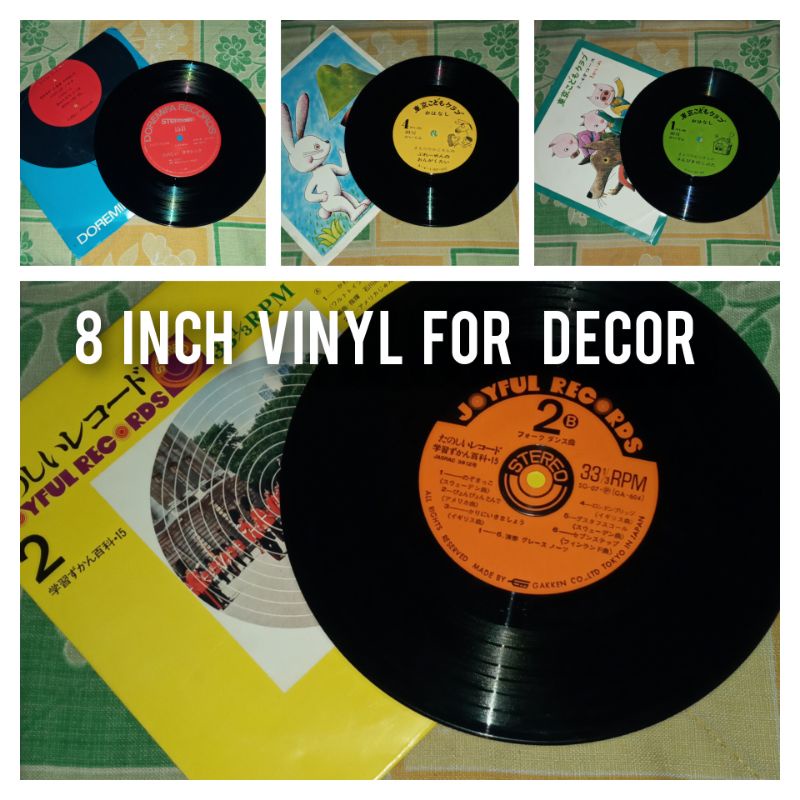 8 INCH DECORATIVE RETRO REAL VINYL PLAKA WITH SLEEVES | Shopee Philippines