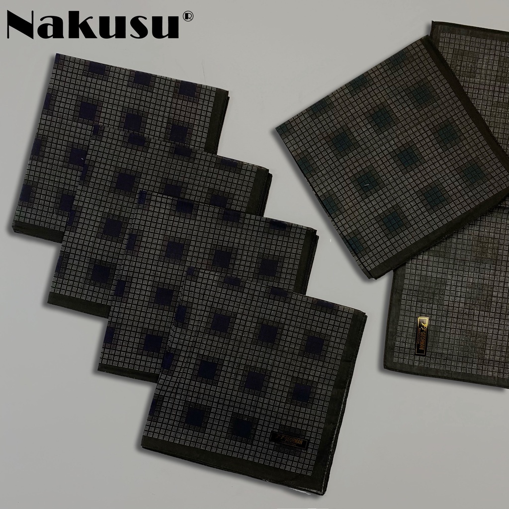Nakusu Fashion Men's Black Checkered Handkerchief Cotton Panyo For Men ...