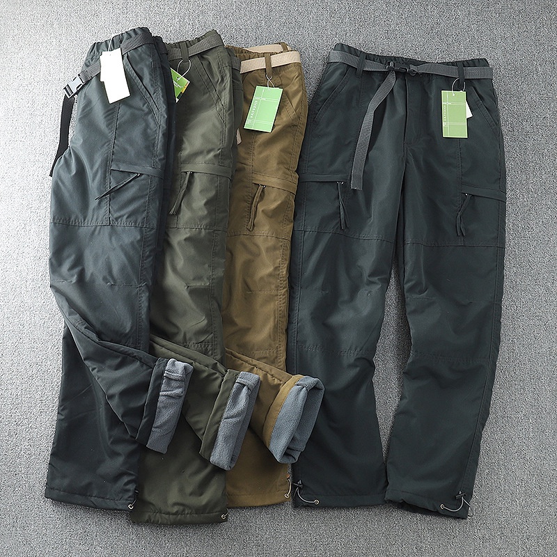 Men Winter Pant Fleece Warm Germany Windproof Waterproof Plush Soft ...