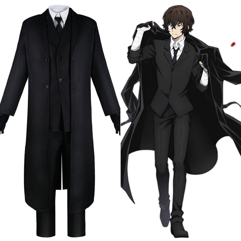 Dazai Osamu Cosplay Men Costume Anime Bungo Stray Dogs Fantasia Male ...