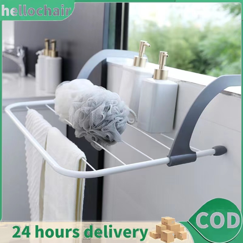 No-punch window sill clothes drying rack Balcony hanging shoe rack ...