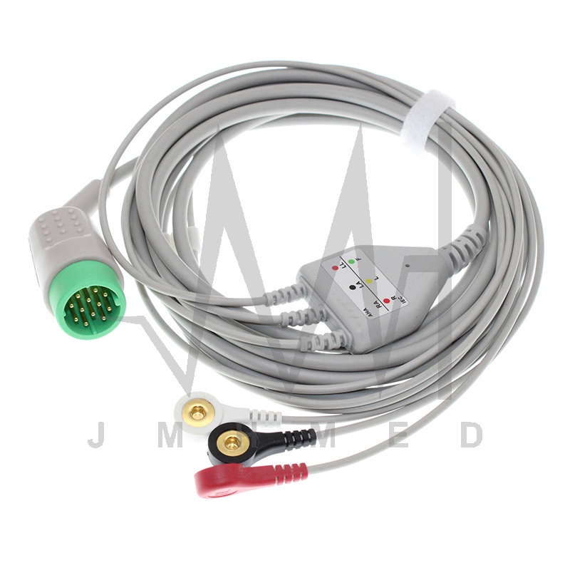 Home monitor accessories 12pin 3/5 Lead one-piece ECG Cable and ...