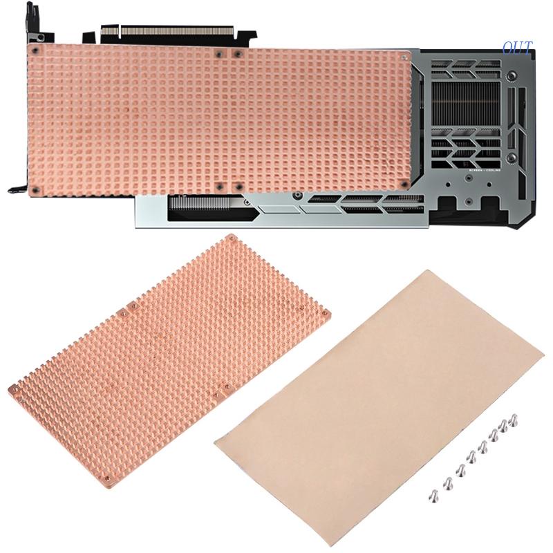 OUT GPU Copper Cooler PC Cooling Cooler Back Plate GPU Full Cover for ...
