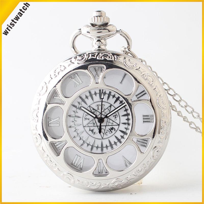 Black Deacon pocket watch Shire Sebastian contract mark Odo Eye anime ...