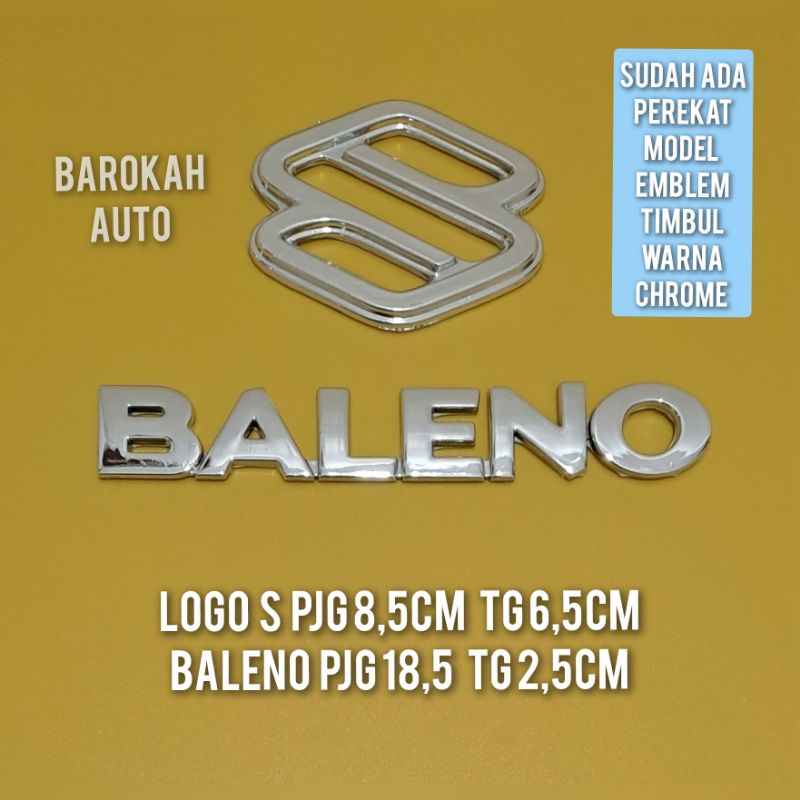 Baleno emblem and suzuki logo, price is 2pcs | Shopee Philippines