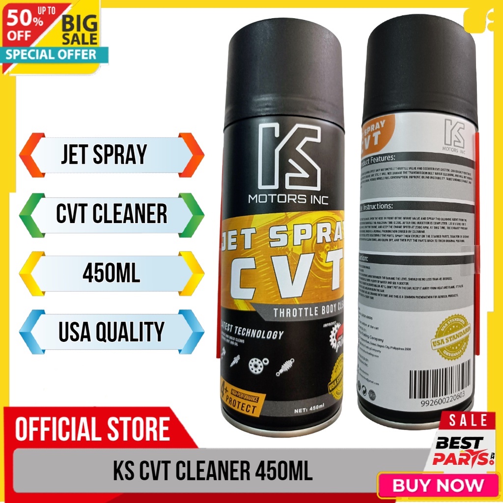 KS CVT CLEANER JET SPRAY 450ML (Made in India) 450ml | Shopee Philippines