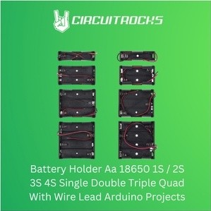 Circuitrocks Battery Holder Aa 18650 1S / 2S 3S 4S Single Double Triple ...