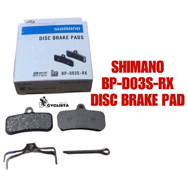SHIMANO BP-D03S-RX Disc Brake Pad Resin | Shopee Philippines
