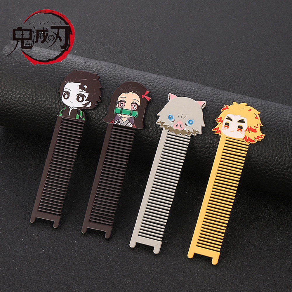 Anime Demon Slayer comb tanjiro nezuko Inosuke small size Cartoon ...
