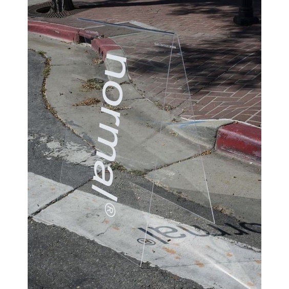 Clear Acrylic Triangle Floor Sign Custom | Shopee Philippines