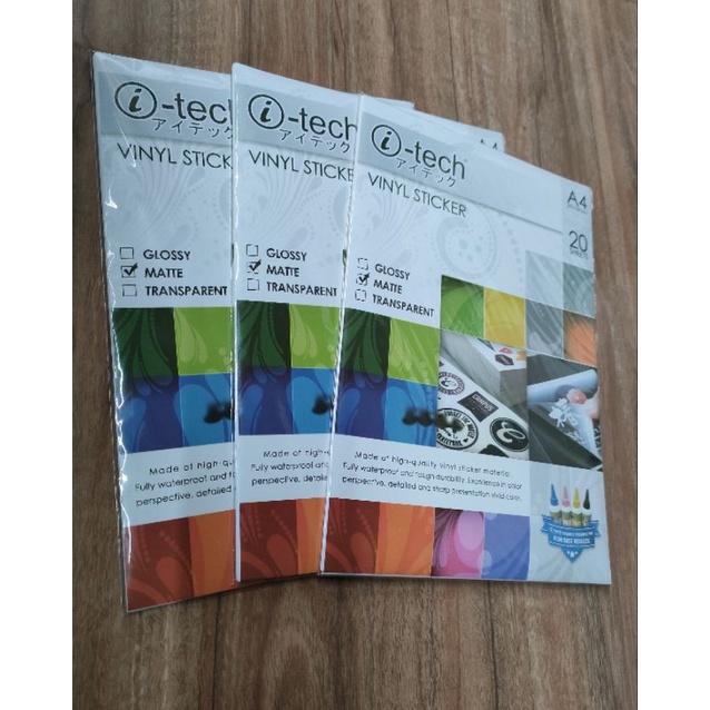 ViNYL STiCKER and PHOTO TOP FOR SiNTRA BOARD A4 size(20sheets per pack ...