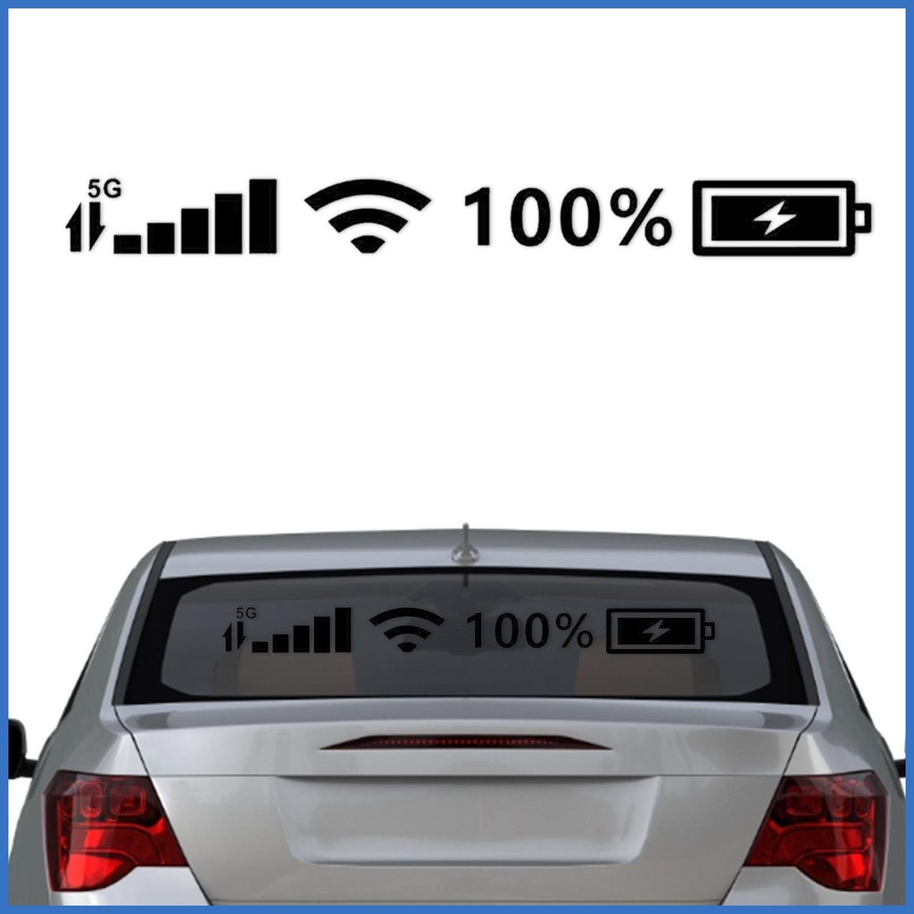 Mobile Phone Logo Car Stickers Signal WiFi Power Mobile Phone Logo Car ...