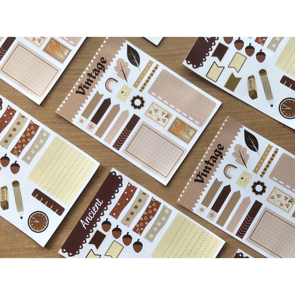 Journal Kit Sticker | Brown Photobook Kit Journal Sticker | Shopee ...