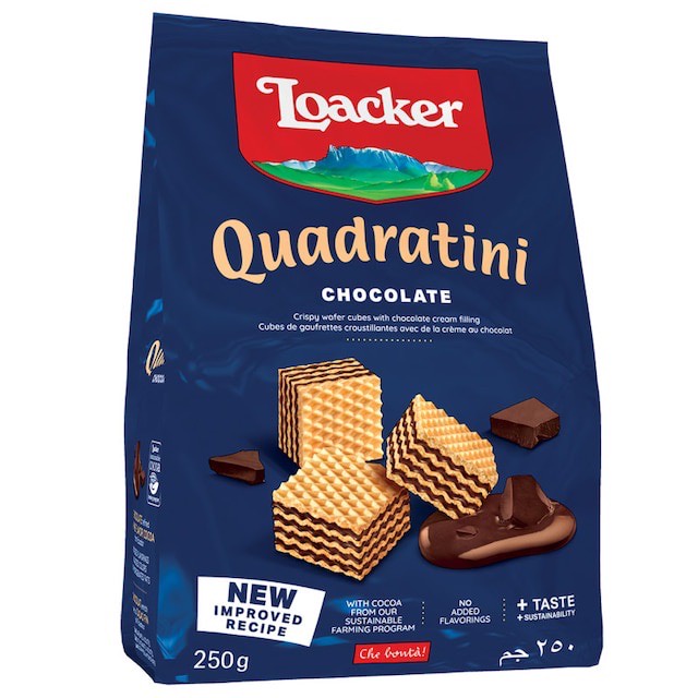Loacker Quadratini Chocolate Wafer | Wafers With Cream 250 G. | Shopee ...